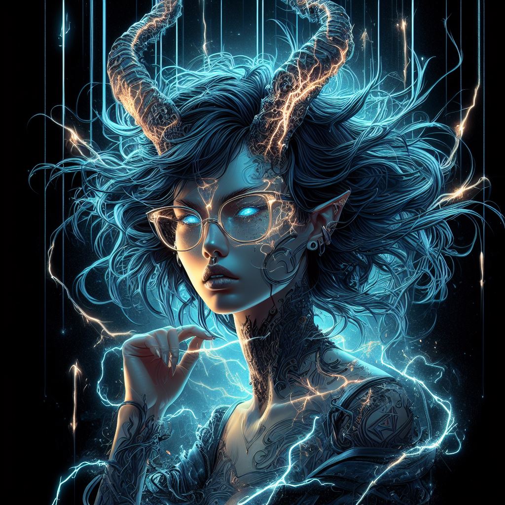 Lighting themed demons #2 by Adrian