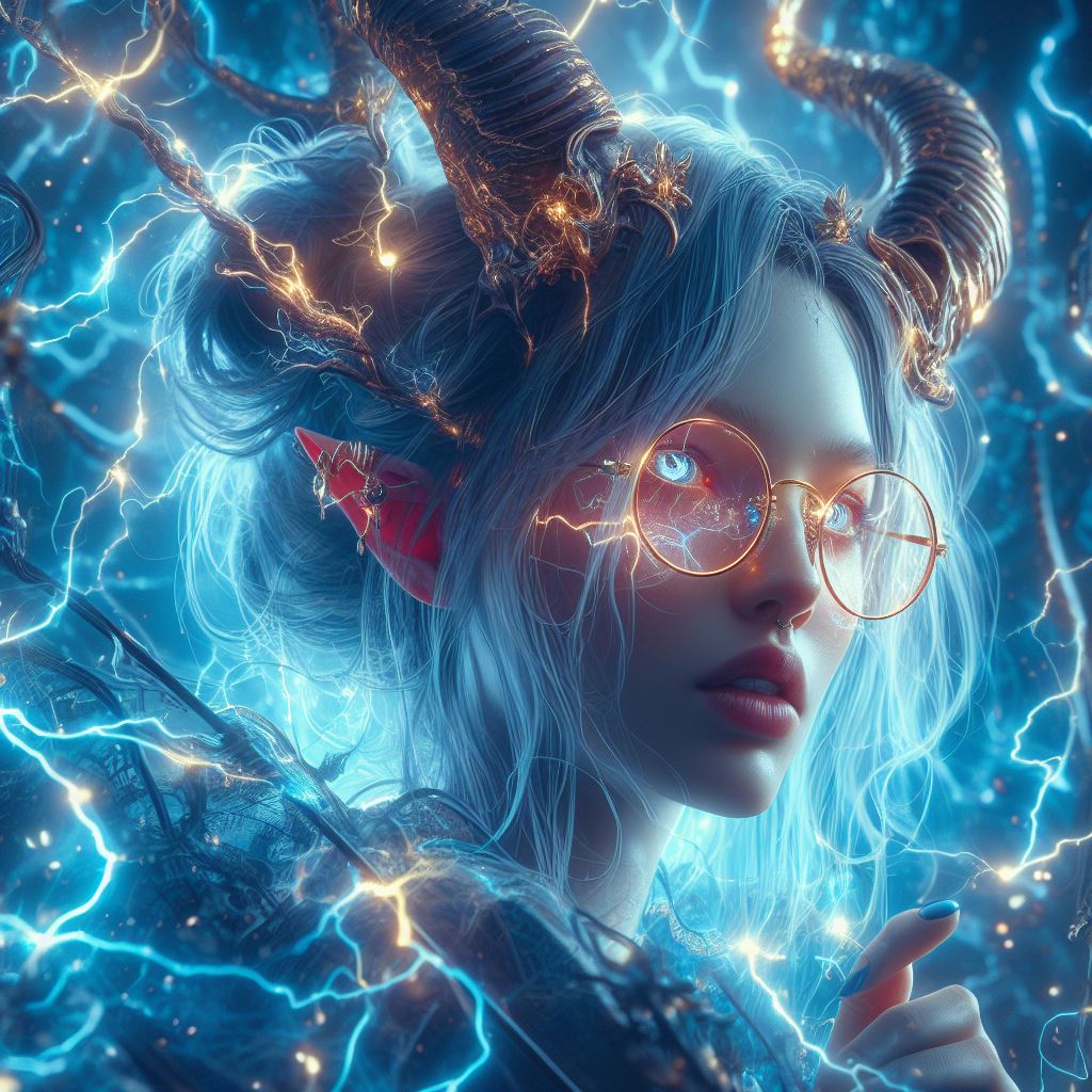 Lighting themed demons #3 by Adrian