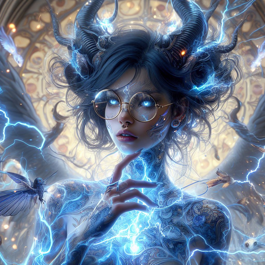 Lighting themed demons #7 by Adrian