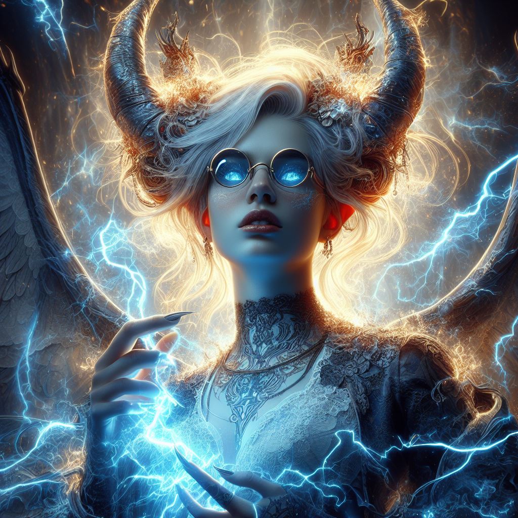 Lighting themed demons #8 by Adrian