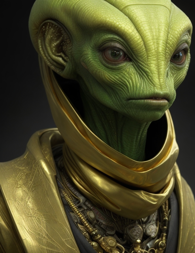 Scarf Alien #5 by AIStandby