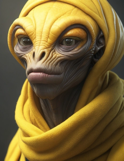 Scarf Alien #14 by AIStandby