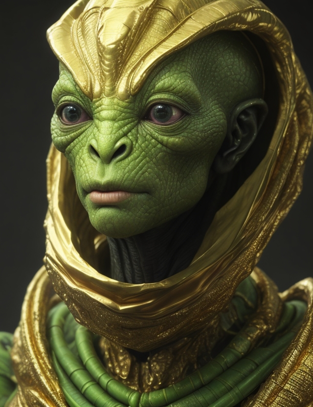 Scarf Alien #15 by AIStandby