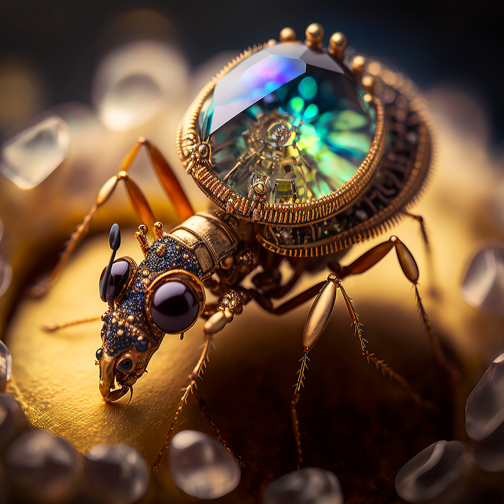 Jewelry: Fabergé insects #4 by Jacques HENRY