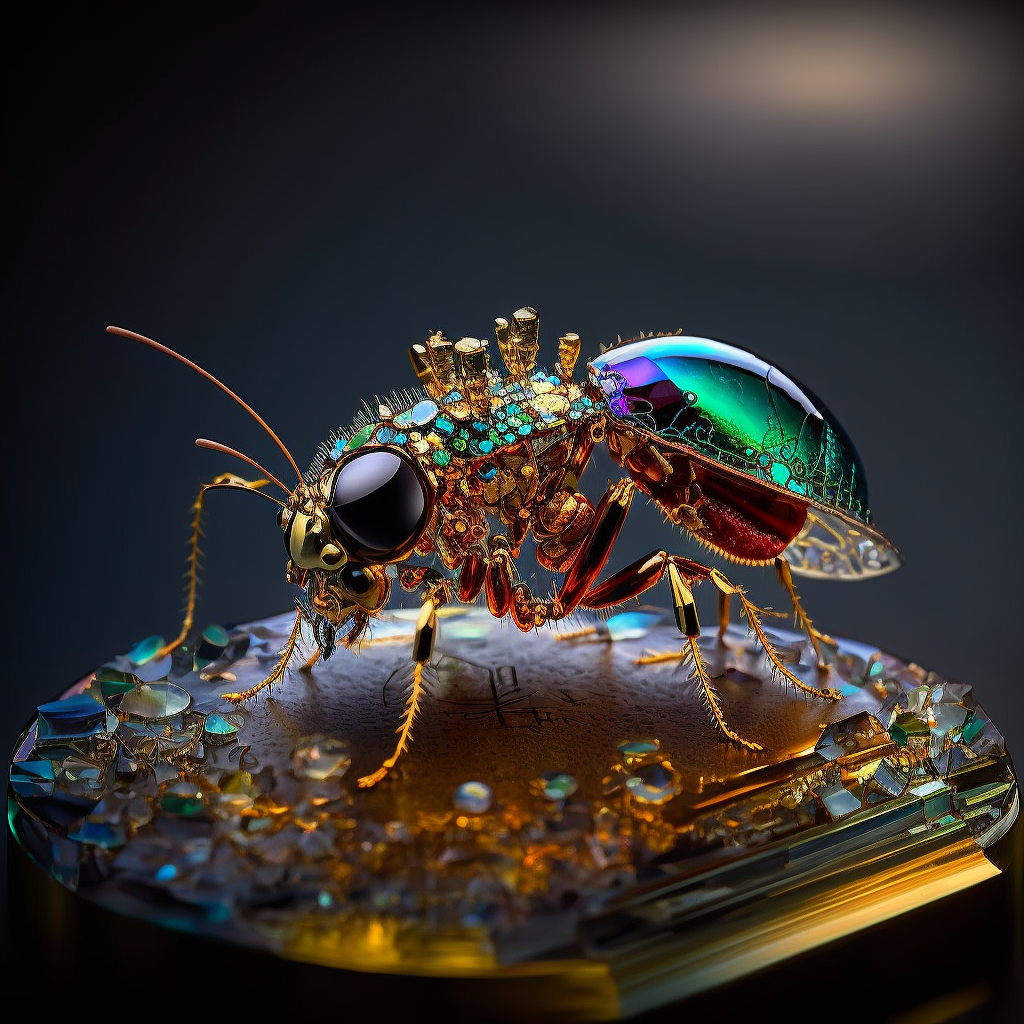 Jewelry: Fabergé insects #9 by Jacques HENRY